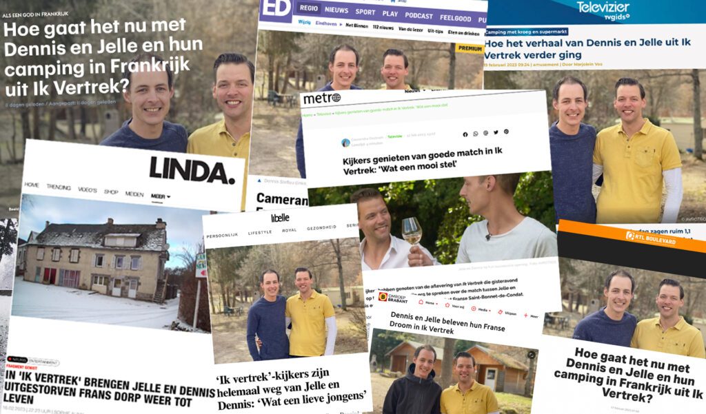 Onze deelname aan 'Ik vertrek' (nieuwsbrief) - Camping La Santoire